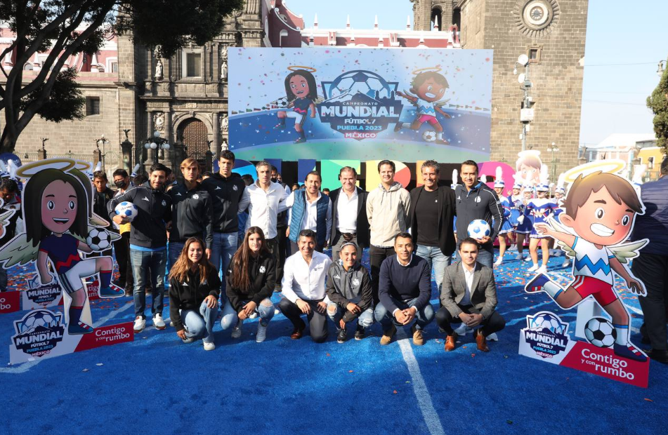 Lista la imagen oficial del Campeonato Mundial de Fútbol 7 Puebla 2023 ...